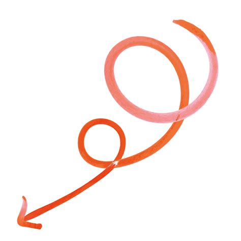Curly Arrow In Watercolor Paint 10849688 PNG