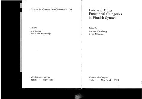 pdf of nominative and accusative the hierarchical assignment of