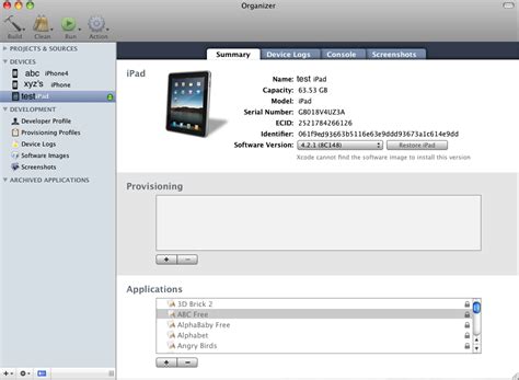 Iphone Getting Error Xcode Cannot Find The Software Image To Install