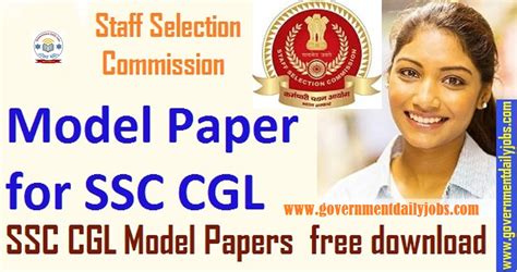 SSC CGL Previous Year Question Papers Mock Test Papers With Answers Pdf