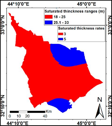 Saturated Thickness Maps Ranges And Rates Download Scientific Diagram