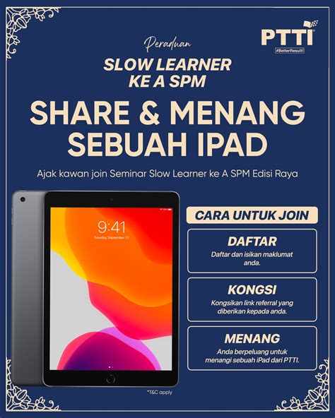 Menang Ipad Dari Ptti