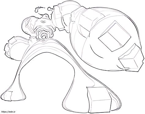 Melmetal Gmax Pok Mon Coloring Page