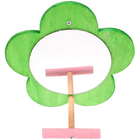 Mirrors Toys For Parakeets Mirror For Cockatiels Natural Bird Perch
