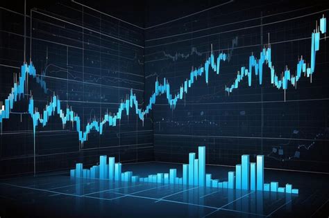 Economic Graph With Diagrams On The Stock Market For Business And