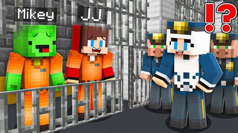 JJ Mikey ESCAPE From PRISON In Minecraft Challenge Maizen JJ And