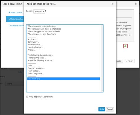 chapter 7 types of columns in guided decision tables red hat decision
