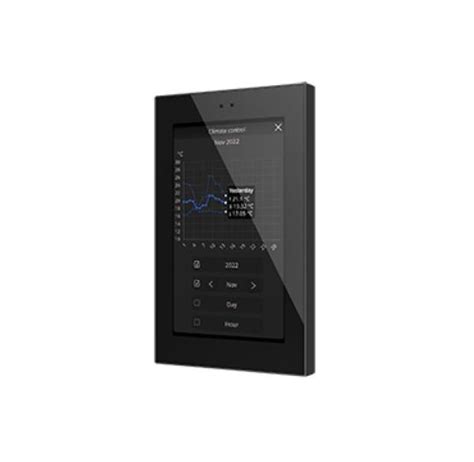 Zennio Kapazitives Farb Touchpanel Z Schwarz Elektromax