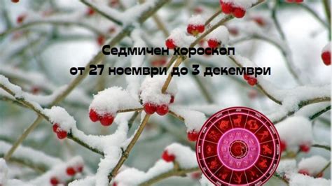 Седмичен хороскоп от 27 ноември до 3 декември Астро Новини Бг