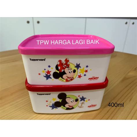 Tupperware Square Round 400ml 800ml 2pcs Shopee Malaysia
