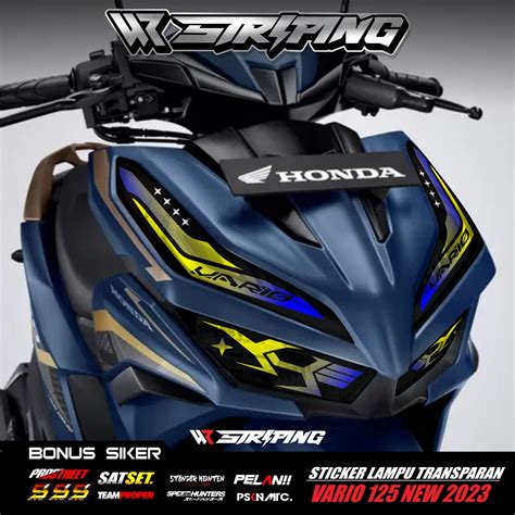 Jual Stiker Lampu Alis Motor Vario 125 New 2023 Sticker Lampu Motor