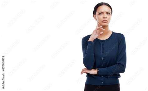 Thinking Ideas And Young Woman Planning A Decision Problem Solving