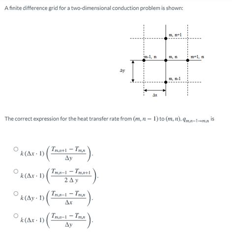 Solved A Finite Difference Grid For A Two Dimensional