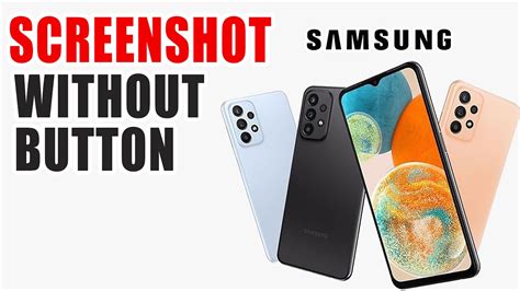 How To Take Screenshot Without Button In Samsung Galaxy A YouTube