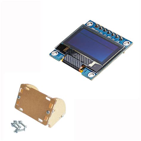 New Geekcreit 7Pin 0 96 Inch OLED Display Transparent Shell Acrylic