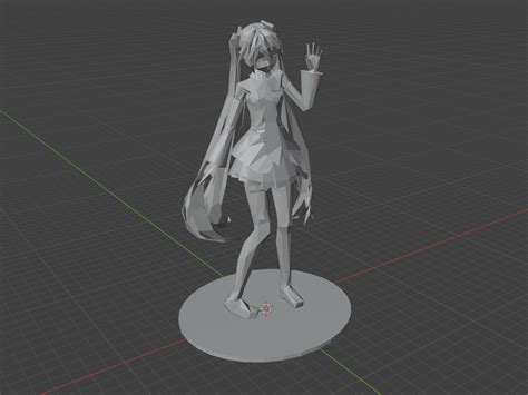 Low Poly Hatsune Miku By BananaTwin 10 MakerWorld
