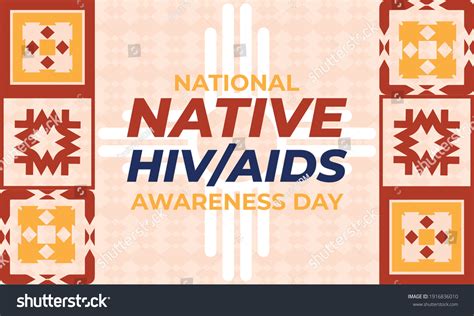 National Native American Hiv Aids Awareness Stock Vector Royalty Free