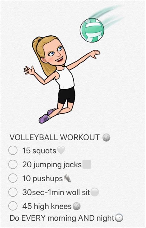 My Volleyball Workout 🏋🏼‍♀️ 🏐 Volleyball Conditioning Volleyball