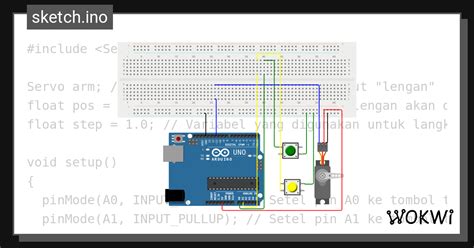 Kontrol Servo Dengan Potensio Copy Wokwi Esp32 Stm32 Arduino Simulator