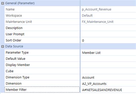 parameter is there a way to update the filter property via a business