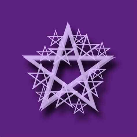 Download Pentacle Purple Wicca Royalty Free Stock Illustration Image