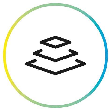 Premium Vector 3 Layer Icon Stack Level Height Floor