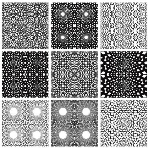 Premium Vector Ornate Geometric Seamless Patterns Set