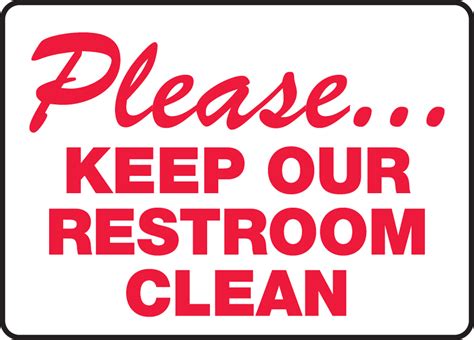 Restroom Signage Cleanliness Printable Printable Free Templates