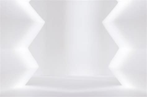 제품 프레젠테이션을 위한 추상적인 흰색 스튜디오 배경입니다 창의 그림자가있는 빈 방입니다 흐리게 배경이 있는 제품을 표시합니다 연단에 대한 스톡 사진 및 기타 이미지