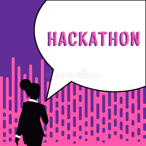 Conceptual Caption Hackathon Business Concept Event Where Large Number Of People Engage In
