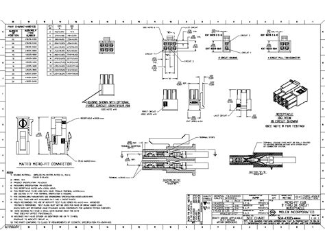 43025 0800 Datasheet 2 2 Pages Molex5 3 00mm 118 Pitch Micro Fit 3 0receptacle Housing