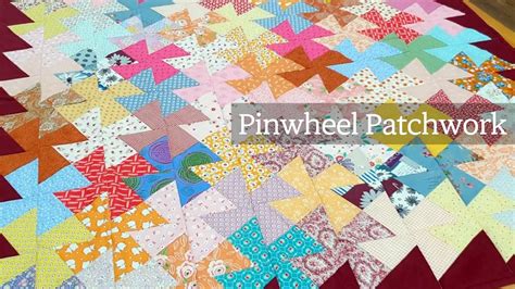 핀휠 패치워크 작은 이불 만들기ㅣ바람개비 패턴ㅣ퀼트이불ㅣPinwheel Patchwork Quilt YouTube
