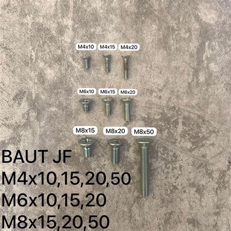 Jual Baut Jf Baut Plus M8 Shopee Indonesia