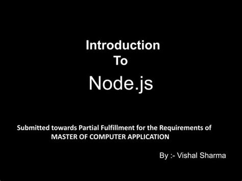Node Intro Ppt