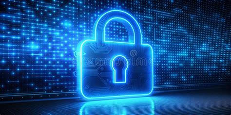 Combine The Power Of Mesh Boolean And File Encryption Blue Neon Lights Creative Ai Stock