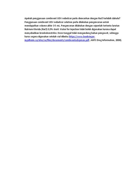 Penggunaan Combivent Udv Nebulizer Solution 1 Pdf