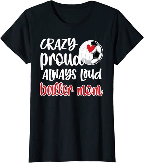 Womens Crazy Proud Soccer Volleyball Player Mom Ball Mother T Shirt