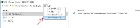 solved bpc dimensions and properties in epm reports sap community