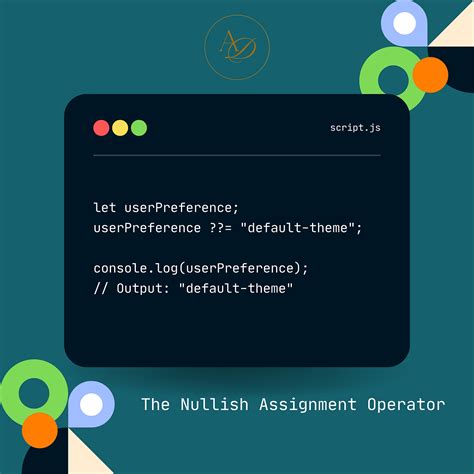 the nullish assignment operator javascript is continually evolving