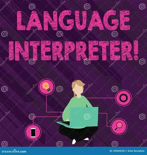Text Sign Showing Language Interpreter Conceptual Photo Convey