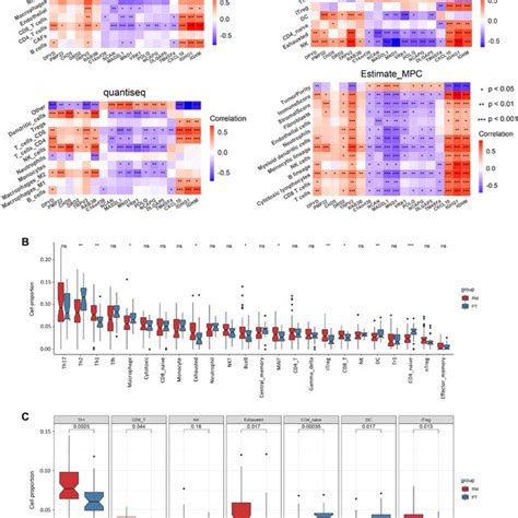 Transcription Regulation And Immune Infiltration Analysis A Heatmap Of