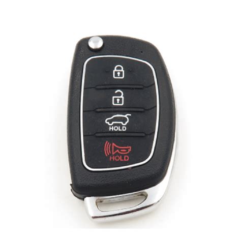Chave Canivete Hyundai Hb20 Ix35 Ix45 Santa Fé Azera 4 Botão Shopee