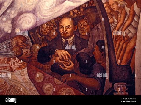 Detail Man Controller Of The Universe Mural Mural By Diego Rivera Palacio De Bellas Artes