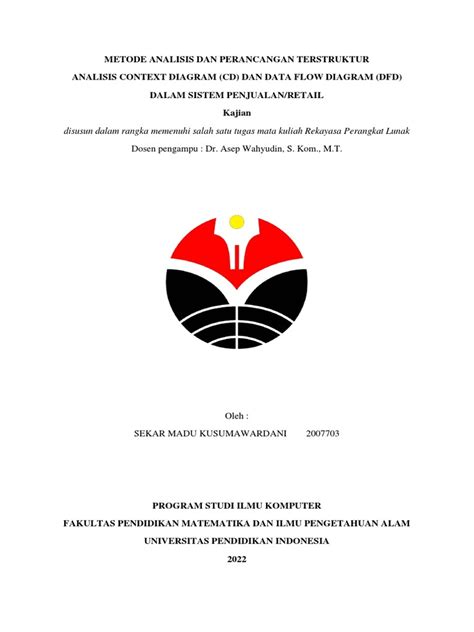 metode analisis dan perancangan terstruktur analisis context diagram