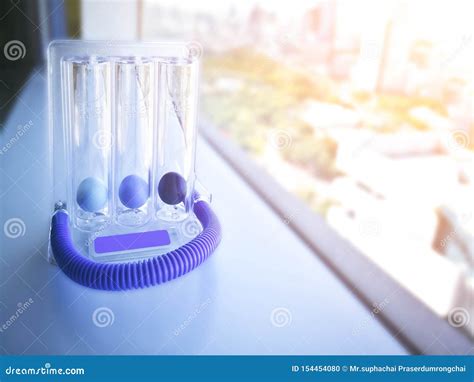 Triflow Incentive Spirometer For Inhalation Exercise Lung Royalty Free
