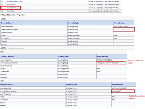 soa 11g create outbound connection pool for jms adapter oracle