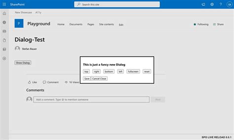manage the position of your html dialog on sharepoint pages