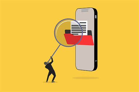 직원이 돋보기 검색 파일을 사용합니다 문서의 개념 파일 관리자 데이터 저장 및 인덱싱 검색에 대한 스톡 벡터 아트 및 기타 이미지 검색 고용과 노동 관리자 Istock