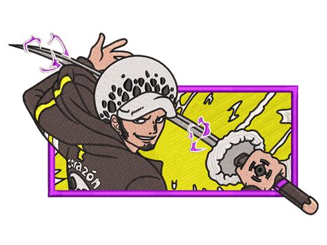 Trafalgar Law Embroidery Design File For Any Embroidery Machine Embroplex