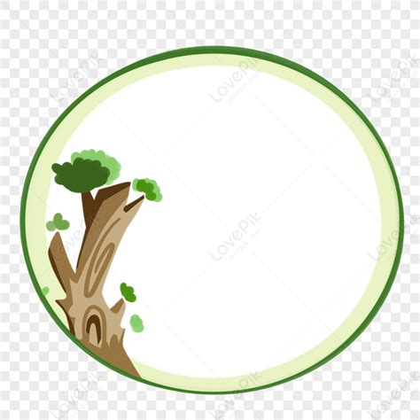 Ancient Tree Border Tree Vector Green Tree Art Tree Png Free